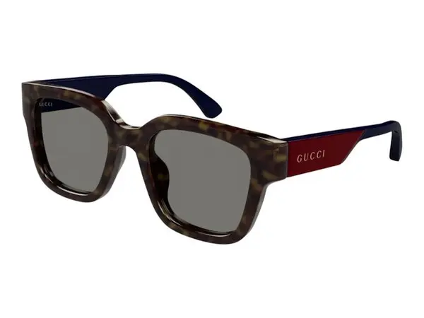 Gucci Square Sunglasses - Havana Blue/grey (gg1670sk/002