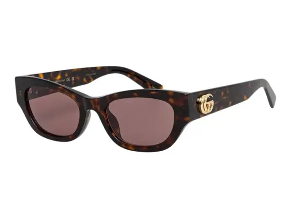 Gucci Rectangular Frame Sunglasses - Havana Havana Brown/brown (gg1954sa/002)