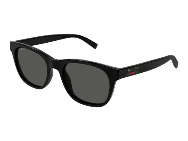 Gucci Square Frame Sunglasses - Black Black Grey/grey (gg1985s/001)