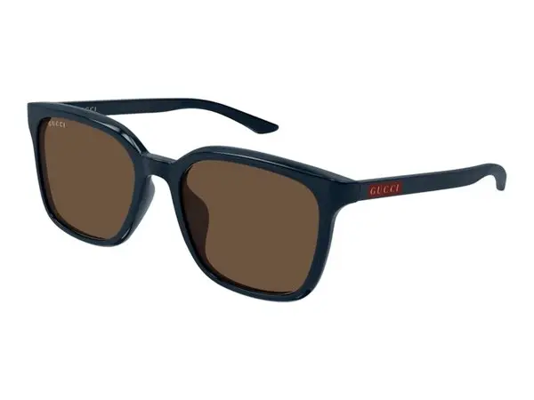 Gucci Square Frame Sunglasses - Blue Blue Brown/brown (gg2080sk/004)