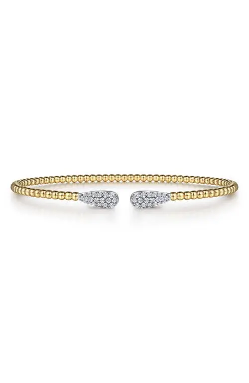 GABRIEL & CO. Bujukan Beaded Diamond Pavé Cuff Bracelet
