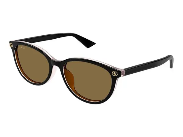 Gucci Square Sunglasses - Black Black Brown/brown (gg1818sk/003)
