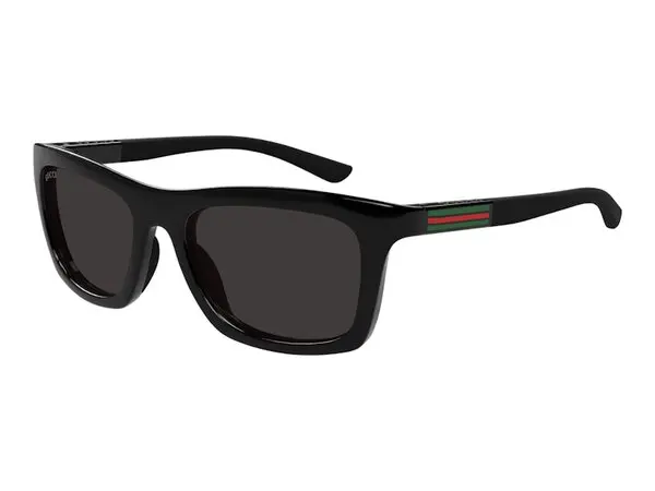 Gucci Rectangular Sunglasses 54 - Shiny Black/grey (gg1735s/001
