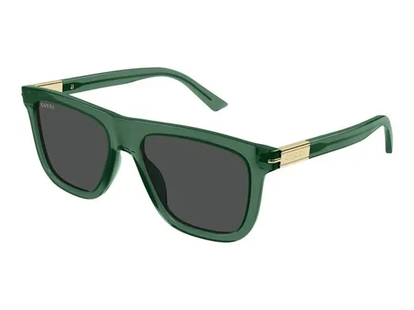 Gucci Square Frame Sunglasses - Green/grey (gg1502s/003)