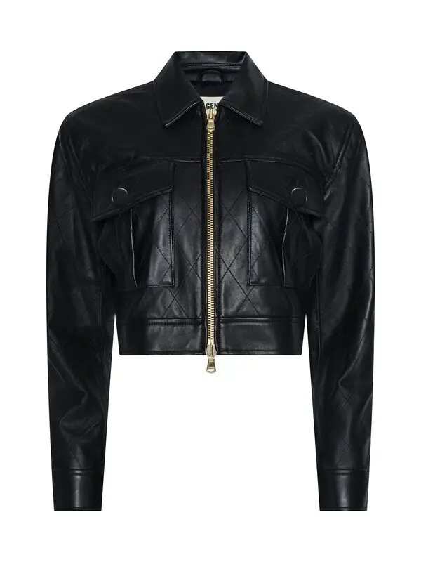 L'Agence Micah Oversized Leather Jacket