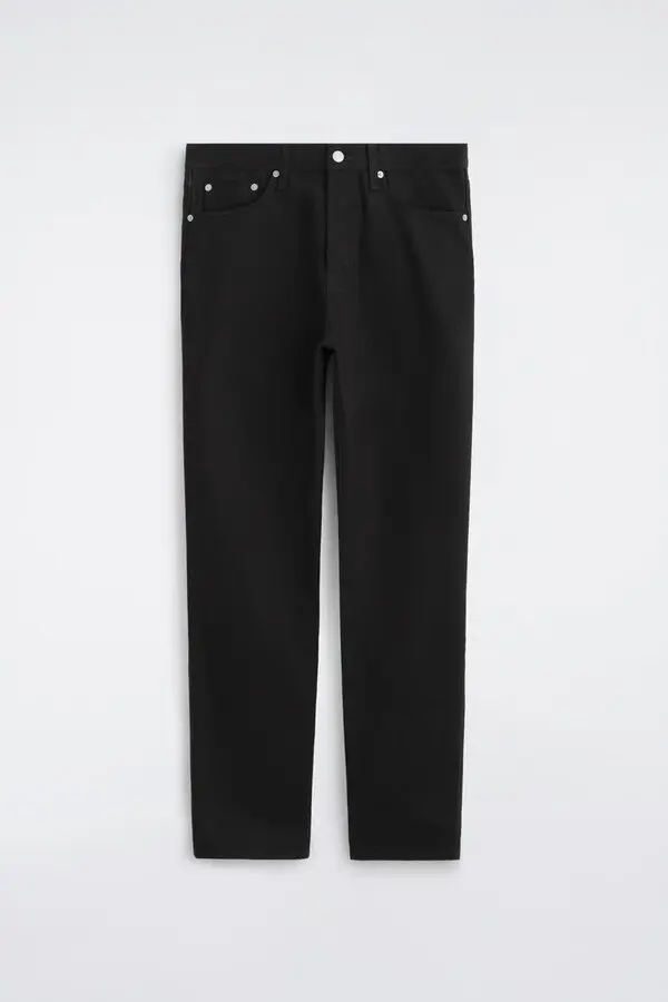 Cos Signature Regular-fit Straight-leg Jeans - Black