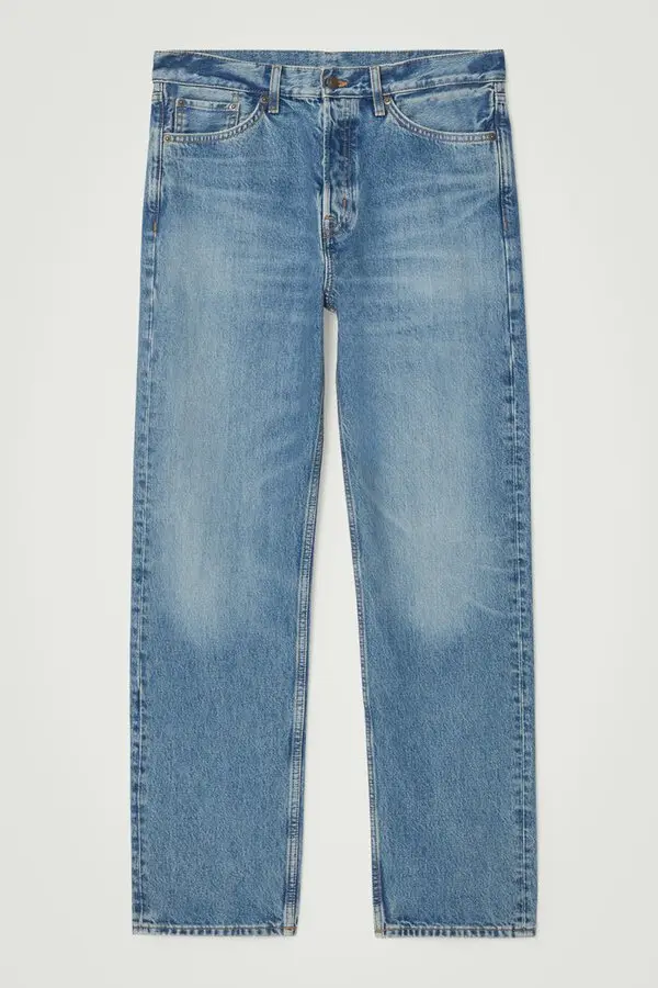 Cos Signature Regular-fit Straight-leg Jeans - Blue