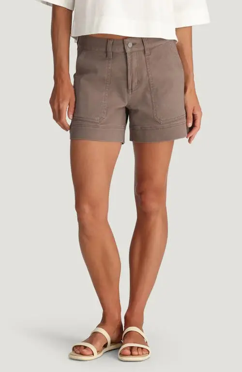 FREE FLY Stretch Cotton Twill Relaxed Short - Fossil