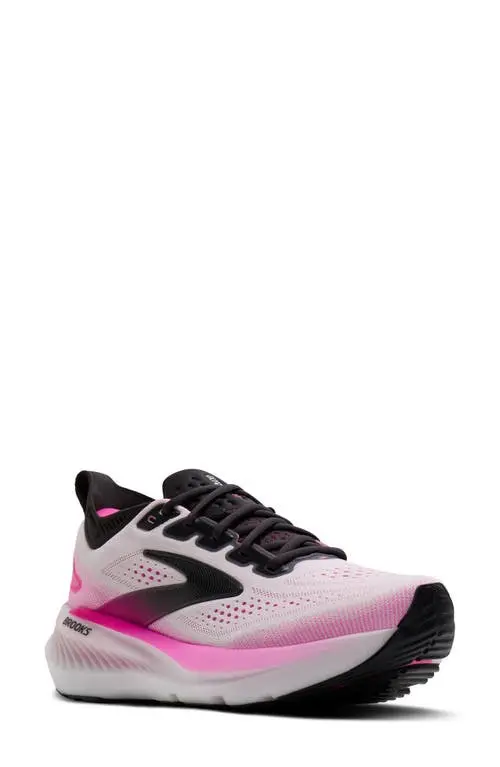 Brooks Glycerin 23 Lace-up Running Shoe - White/phantom/cyber Pink