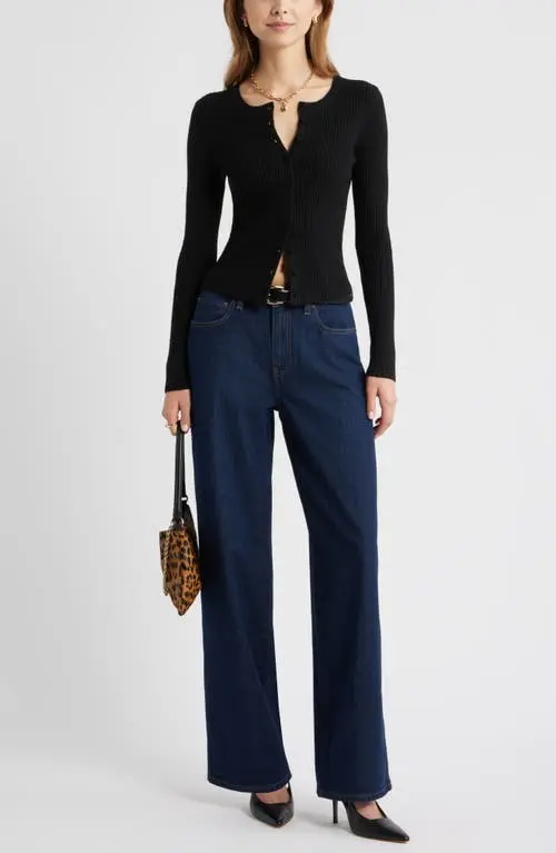 OPEN EDIT Mid-rise Baggy Full-length Jeans - Drexel Wash