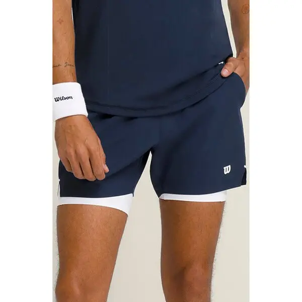 Wilson Tournament 5-inch Unlined Shorts - Classic Navy