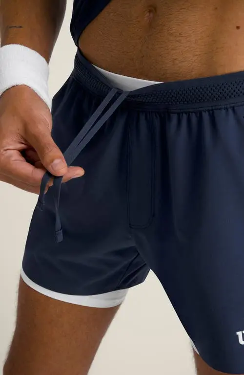 Wilson Tournament 5-inch Unlined Shorts - Classic Navy