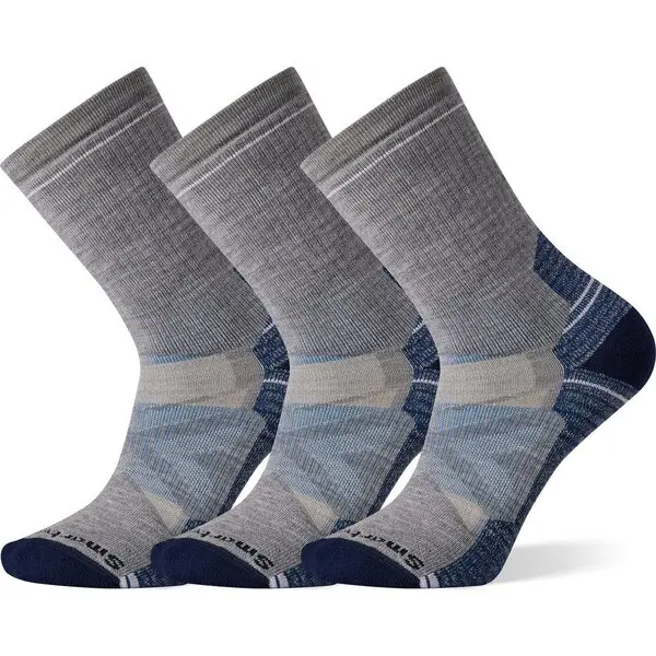 Smartwool Hike Full Cushion Crew Socks 3 Pack - Hike Light Gray