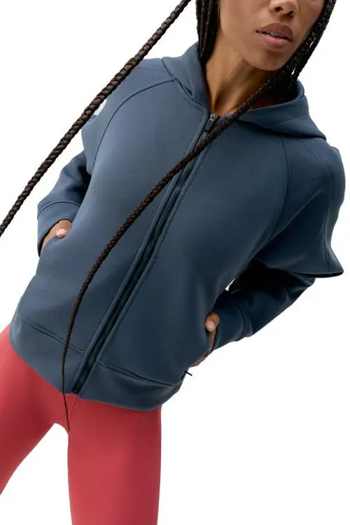 BORN LIVING YOGA Performance Sport Sweatshirt - Blue Grey