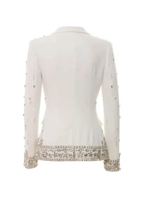 SPARKL Francesca Blazer - White