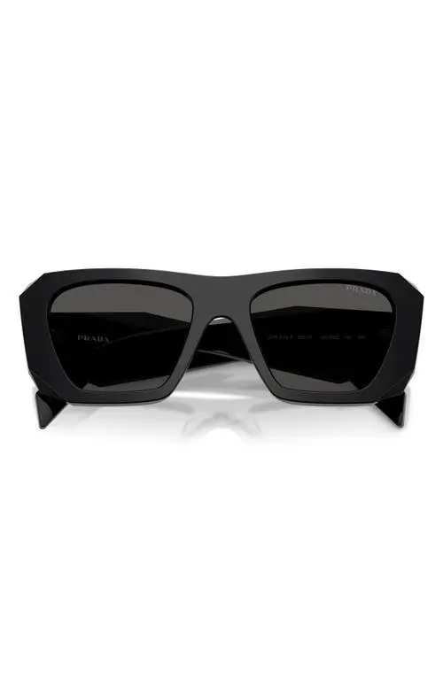 Prada 53mm Square Sunglasses - Black/dark Grey