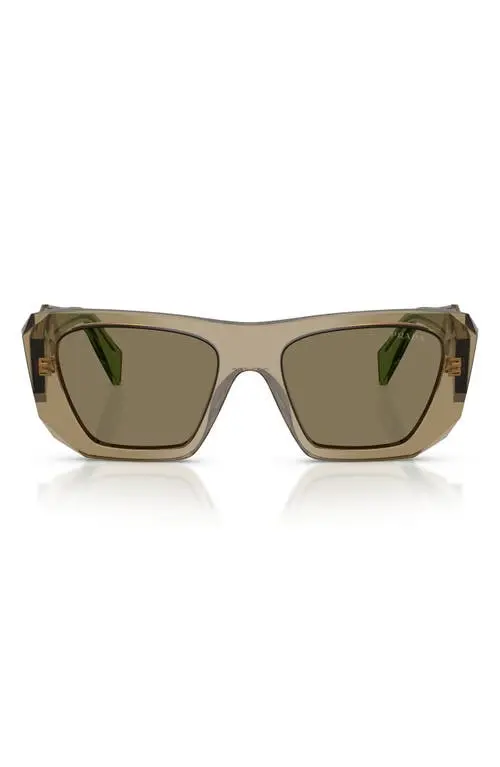 Prada 53mm Square Sunglasses - Terra/light Brown