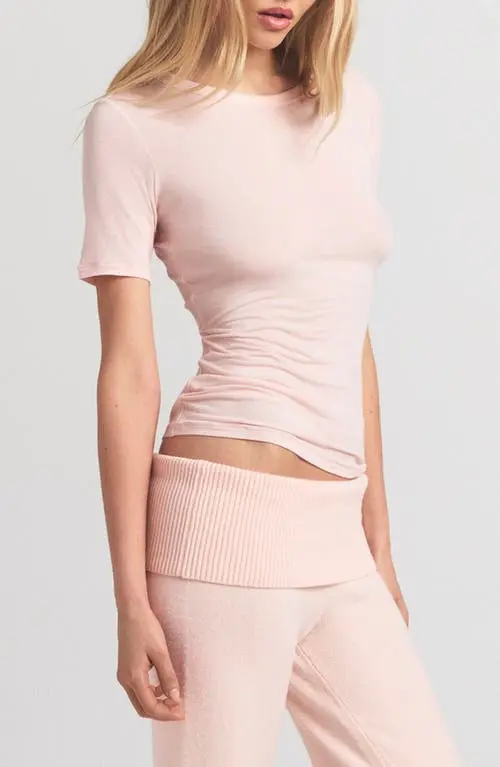 SKIMS Sheer Modal Long T-shirt - Primrose