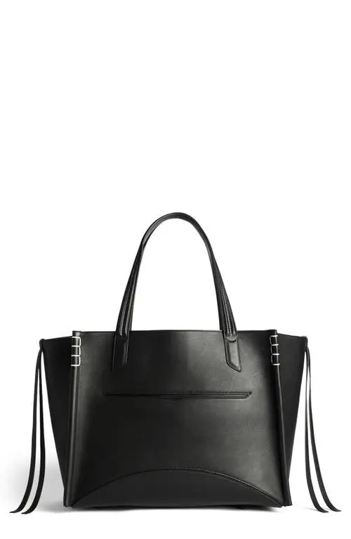 JW Anderson Loafer Leather Tote - Black