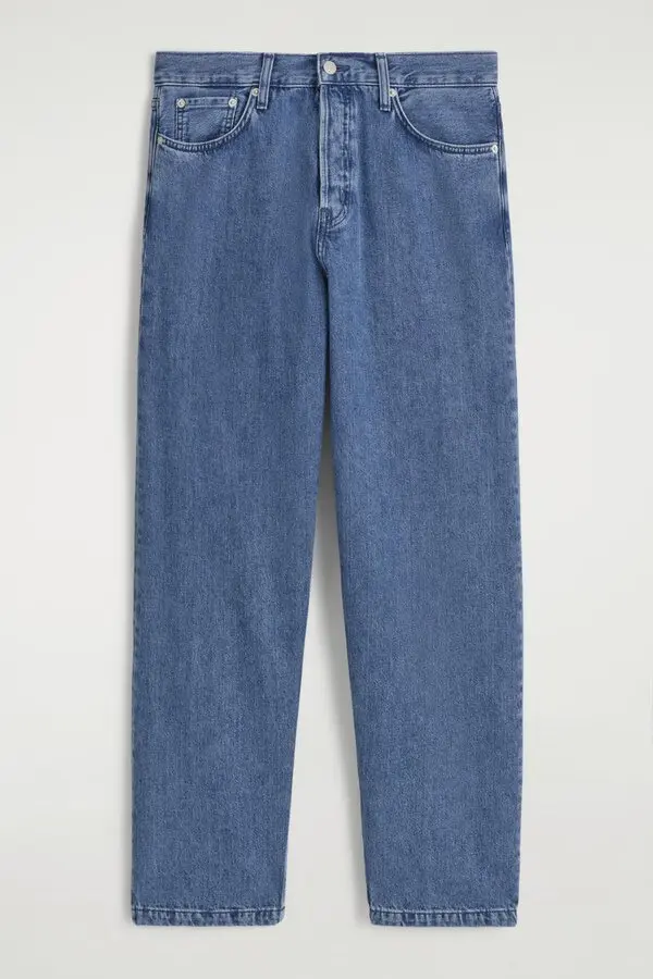 Cos Dome Relaxed-fit Straight-leg Jeans - Blue