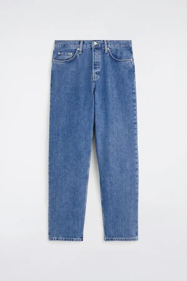 Cos Rider Relaxed-fit Straight-leg Jeans - Blue
