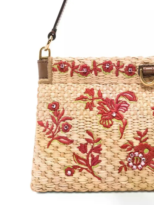Etro Floral-embroidered Clutch