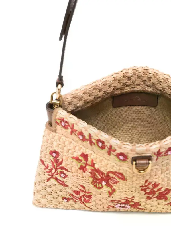 Etro Floral-embroidered Clutch