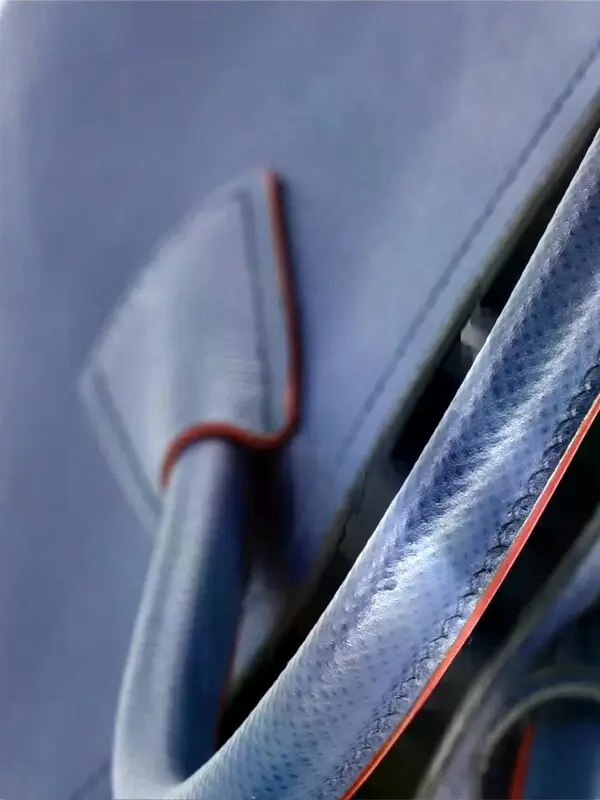 Prada Cuir Double Saffiano Leather Medium Tote Bag - Blue