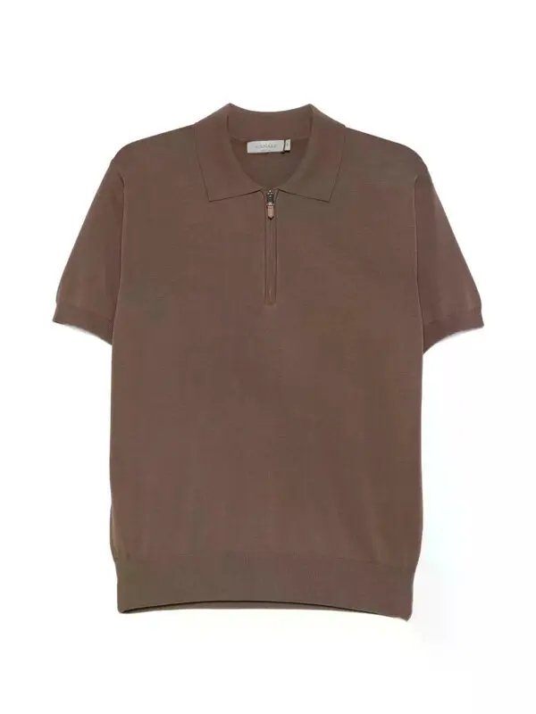 Canali Zip-up Polo Shirt