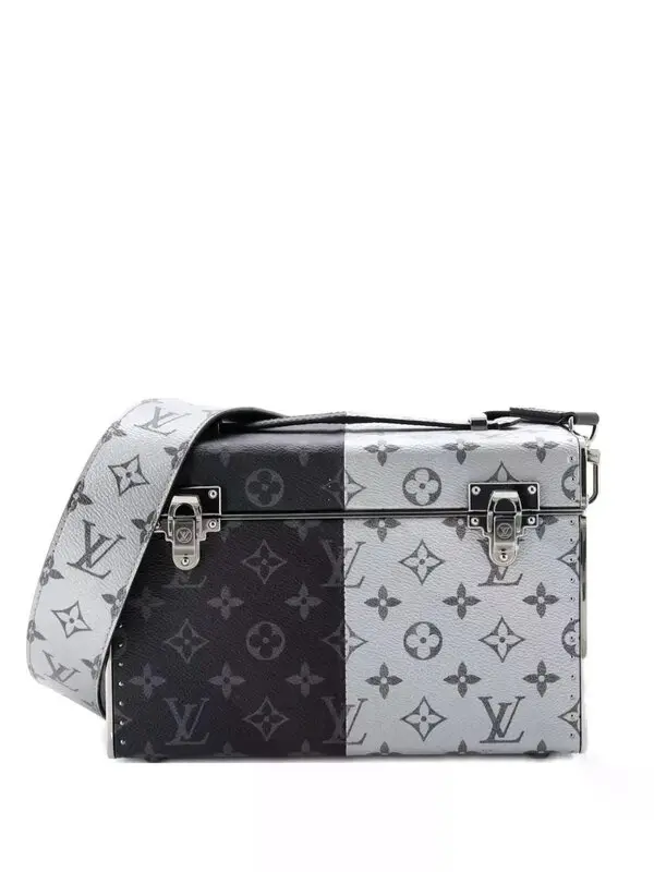 LOUIS VUITTON Monogram Eclipse Split Canvas Mini Trunk