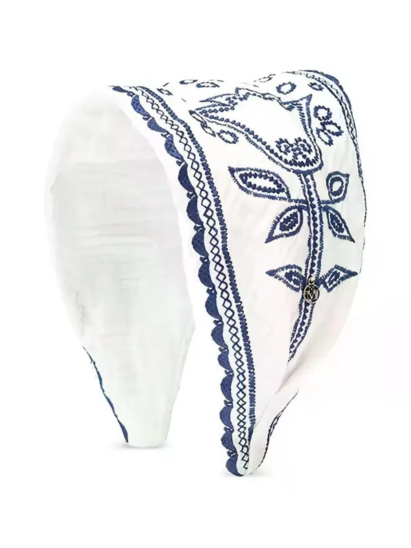 MAISON MICHEL Mariah Headband - White