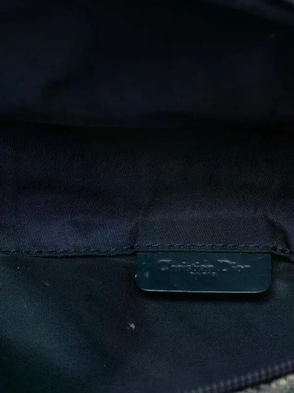 Dior Diorissimo Canvas Saddle Pouch - Blue