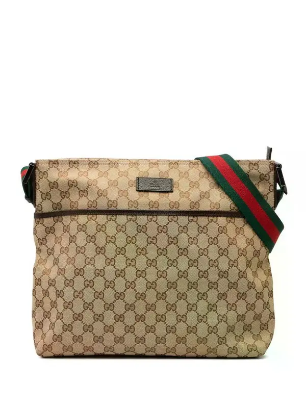 Gucci Gg Canvas Web Crossbody Bag