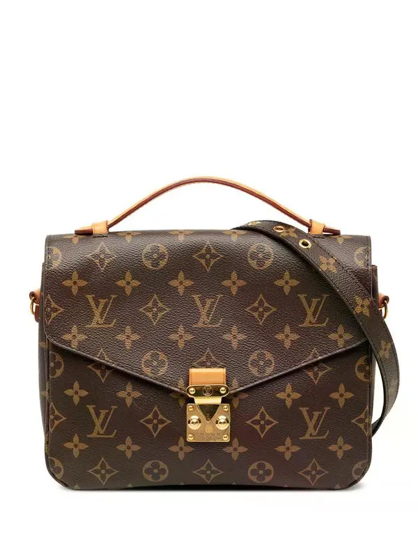 LOUIS VUITTON 2018 Monogram Pochette Metis Satchel - Brown
