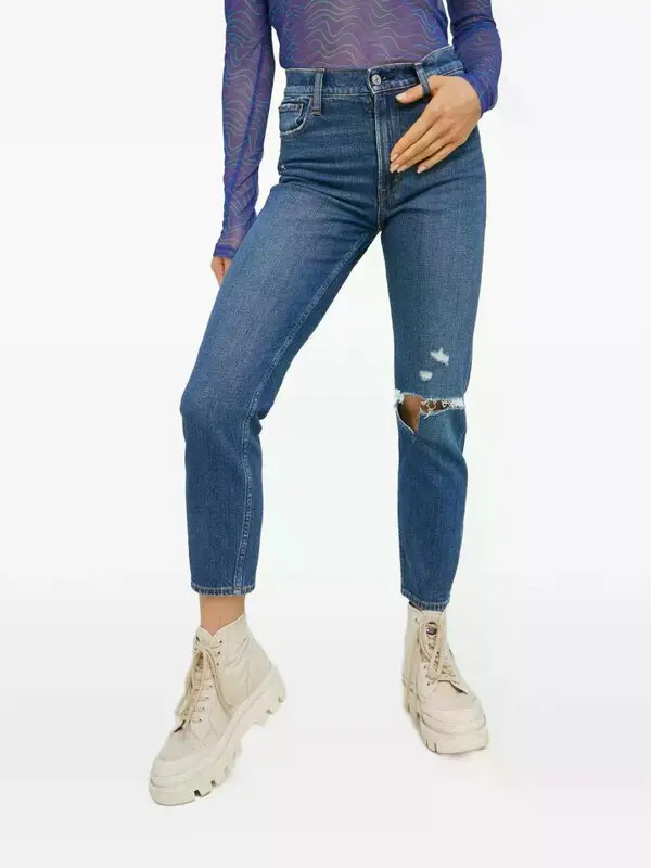 Abercrombie Ripped High-rise Skinny Jeans