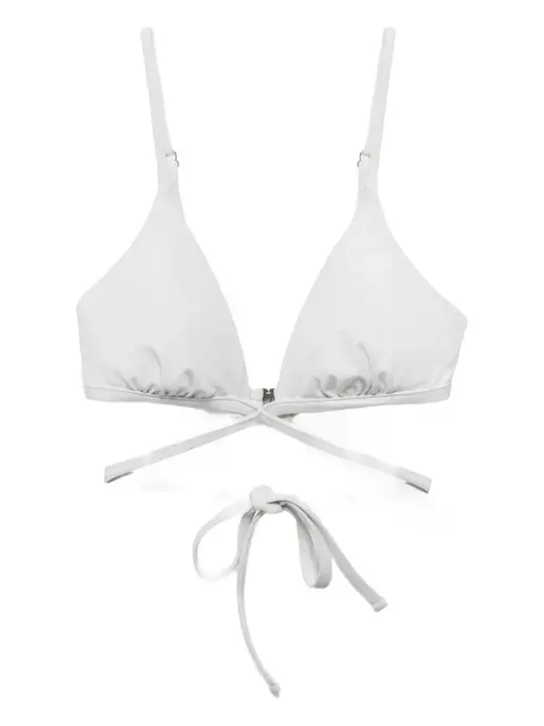 Simkhai Harlen Criss-cross Bikini Top - White