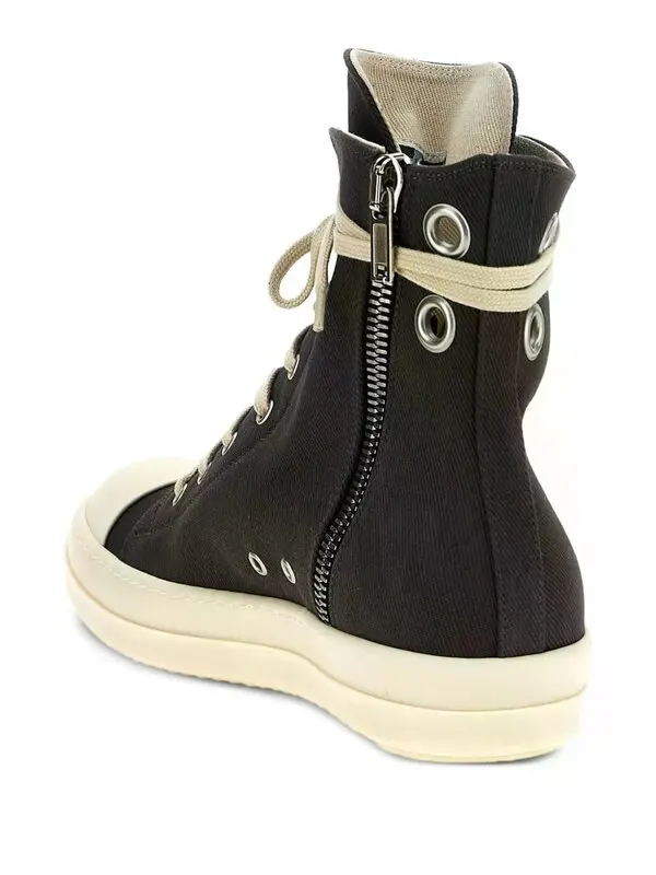 Rick Owens Eyelet High-top Sneakers