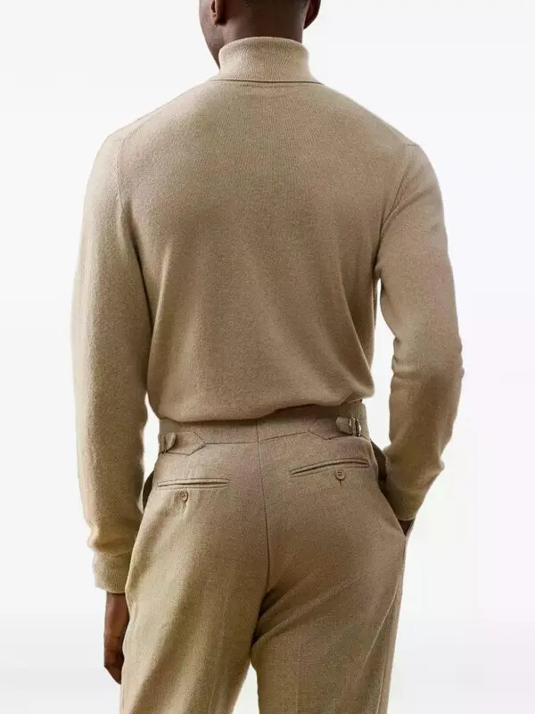 Ralph Lauren Purple Label Turtleneck Cashmere Sweater - Neutrals
