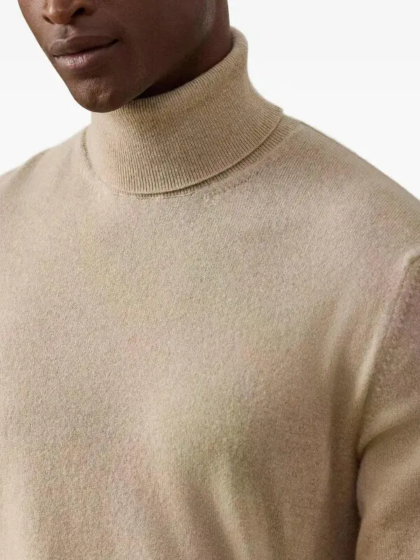 Ralph Lauren Purple Label Turtleneck Cashmere Sweater - Neutrals