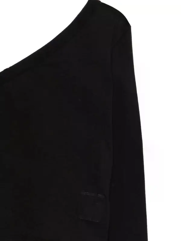 Rick Owens Asymmetric-sleeve Top - Black
