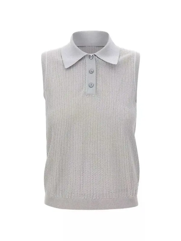 Eleventy Knitted Button Top