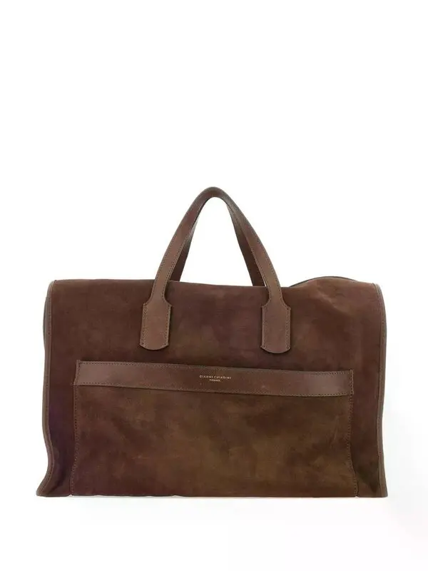 GIANNI CHIARINI Zip Pocket Travel Bag - Brown