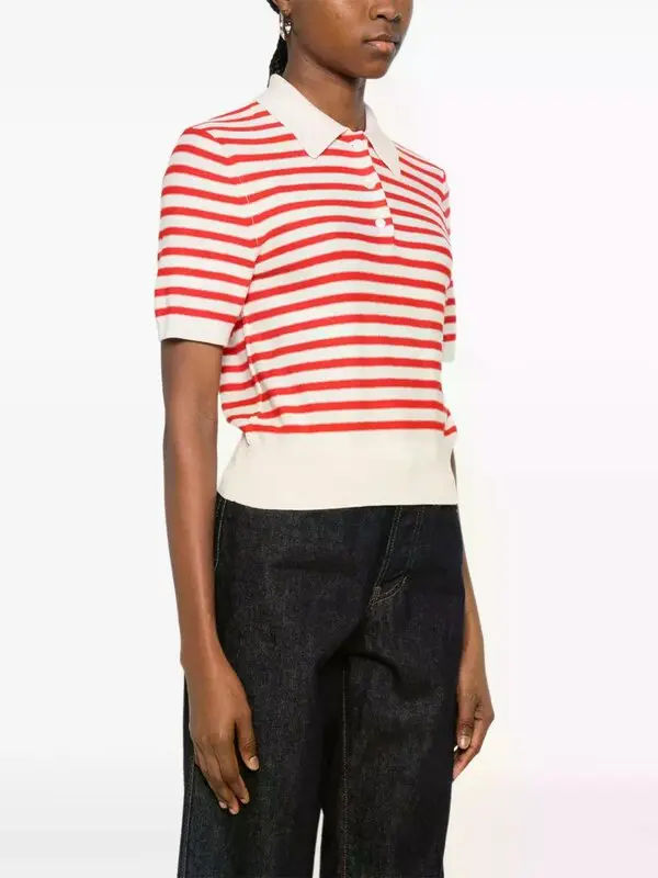 A.p.c. Striped Polo Sweater