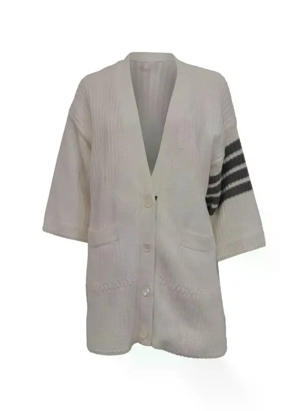 Thom Browne Stripe Oversized Cardigan
