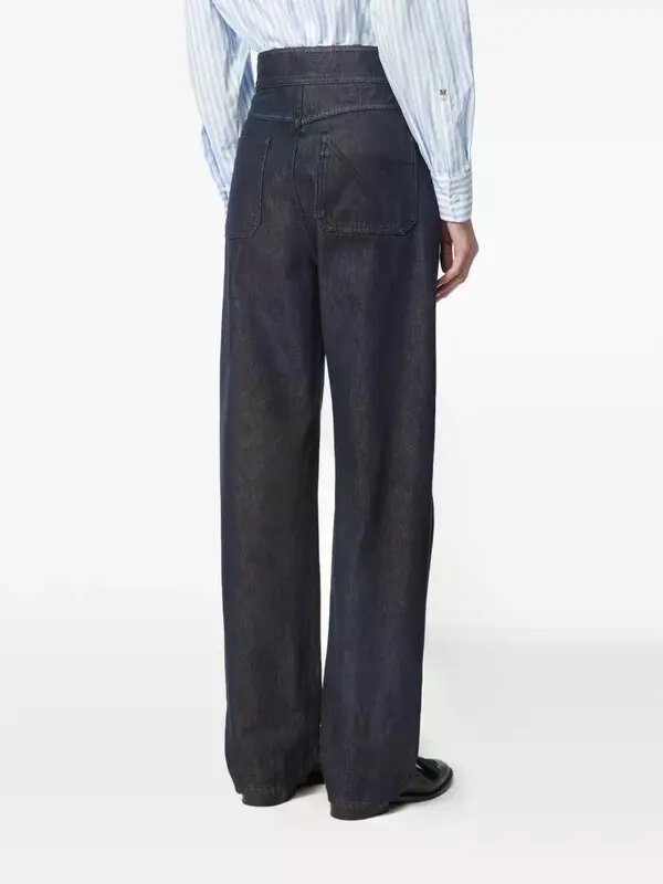 Max Mara High-waisted Cotton Trousers