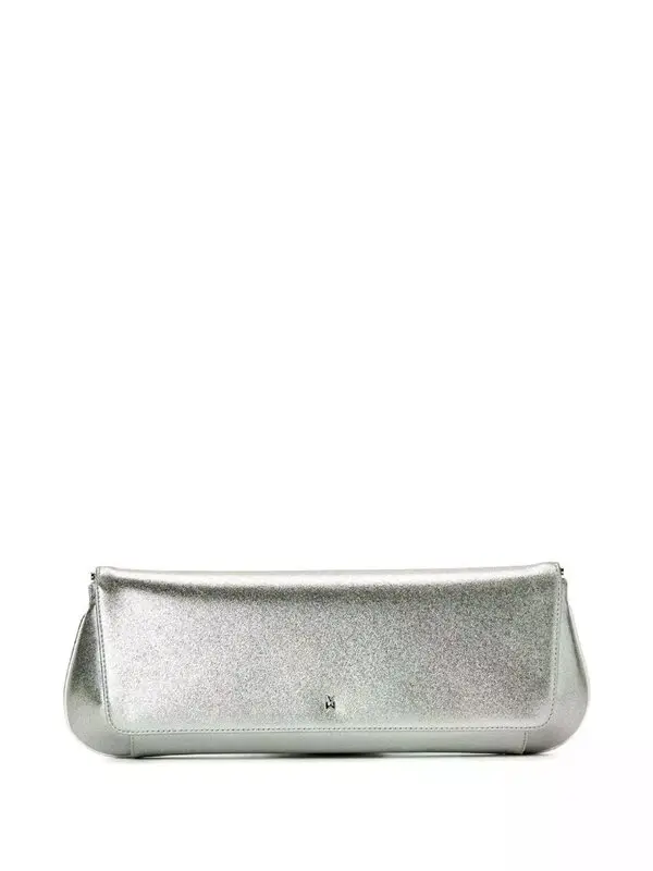 Amina Muaddi Ami Clutch - Silver
