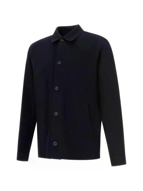 Herno Point-collar Buttoned Cardigan