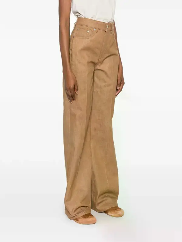 A.p.c. Domino Wide-leg Jeans - Brown