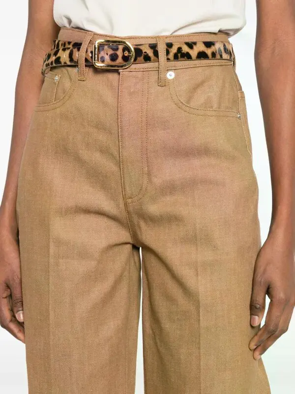A.p.c. Domino Wide-leg Jeans - Brown
