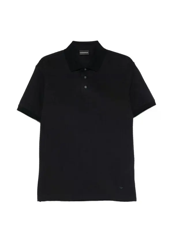Emporio Armani Textured Polo Shirt